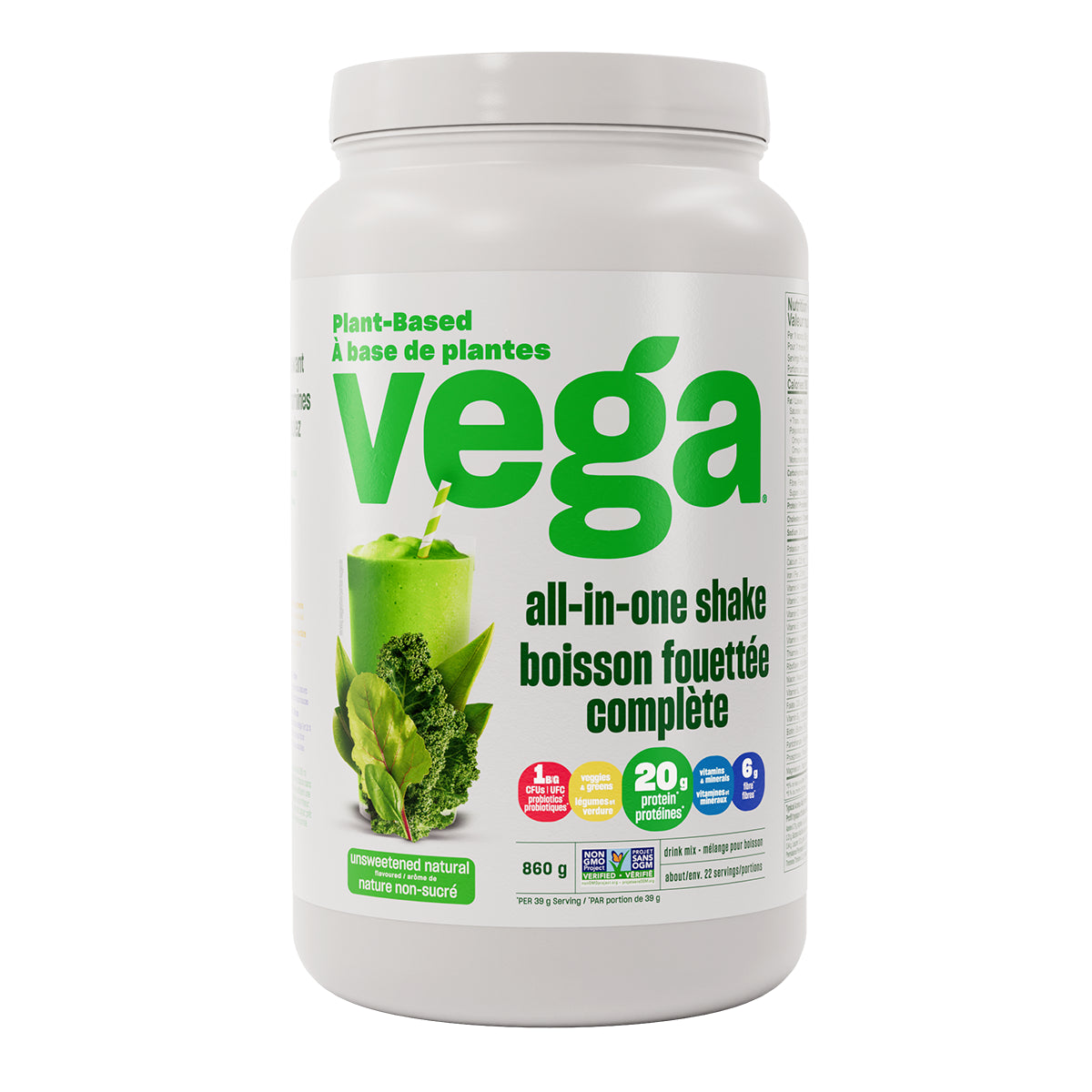 Vega One All-In-One Unsweetened Natural Nutritional Shake – Essence of ...