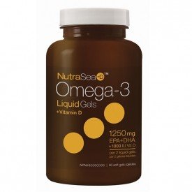 NutraSea Omega-3 +D Liquid Gels Mint 60 Softgels – Essence of Life Organics